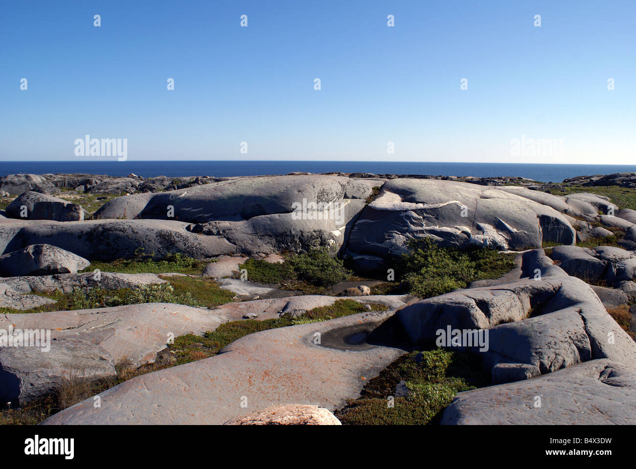 Hudson Bay rocky coastline Churchill Manitoba Stock Photo - Alamy