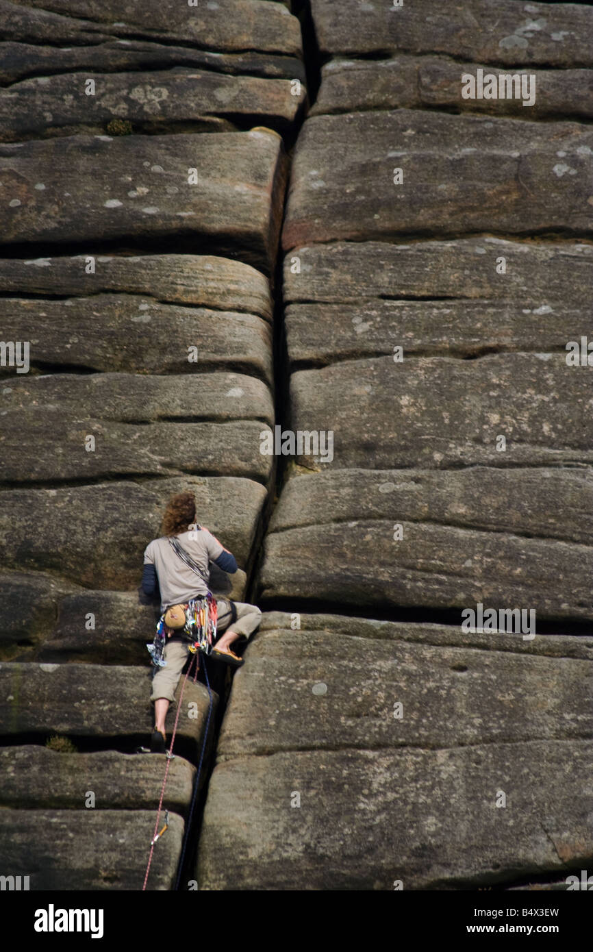 Climber crevice hi-res stock photography and images - Alamy
