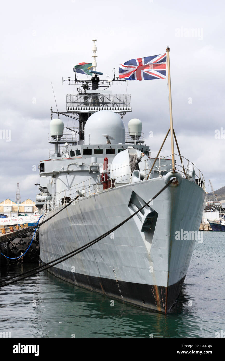 HMS Liverpool a Type 42 Destroyer of the Royal Navy Stock Photo - Alamy