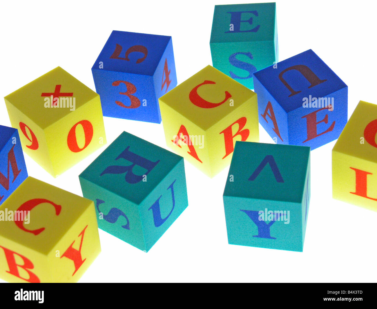 Kids playing alphabet letter blocks hi-res stock photography and images ...