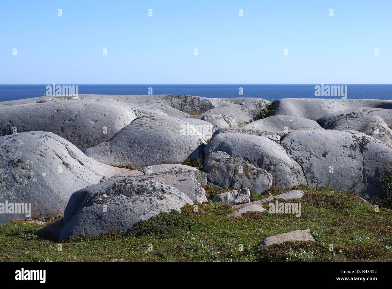 Hudson Bay coastline Churchill Manitoba rocks Stock Photo - Alamy
