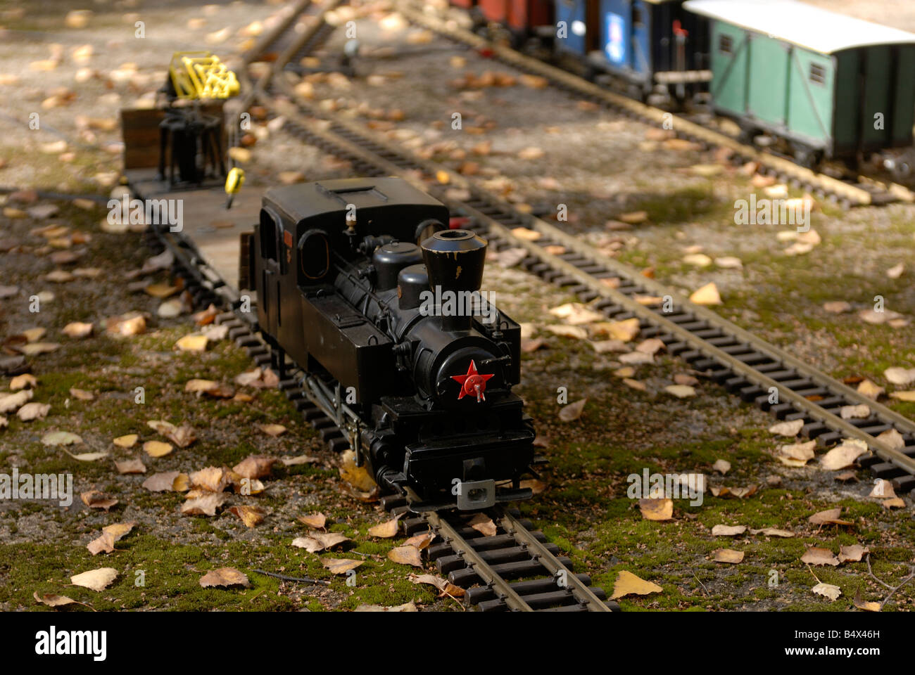 Steam Locomotive tank engine railway model Stock Photo - Alamy