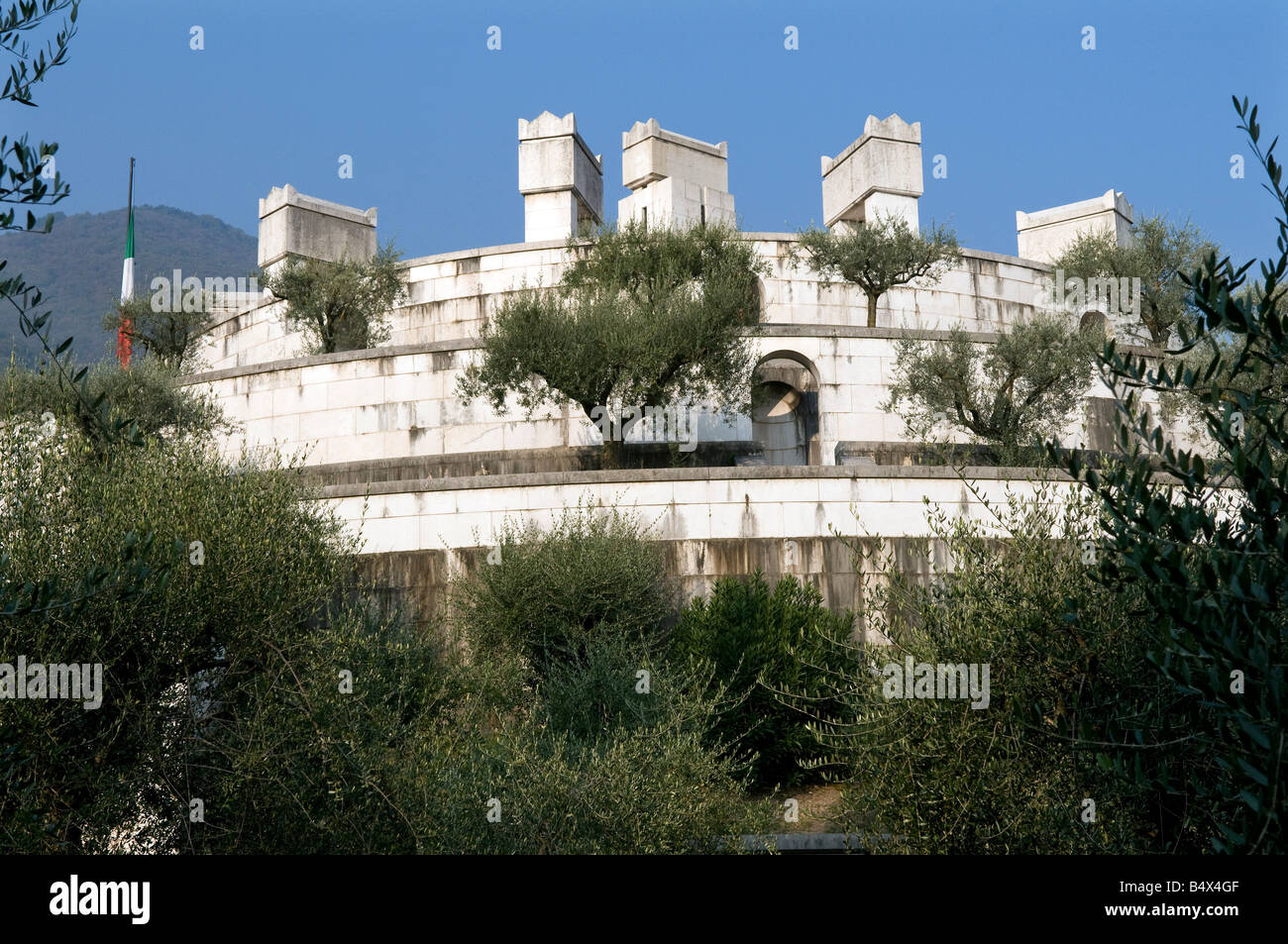 the vittoriale mausoleum, gardone, lake garda, italy Stock Photo - Alamy