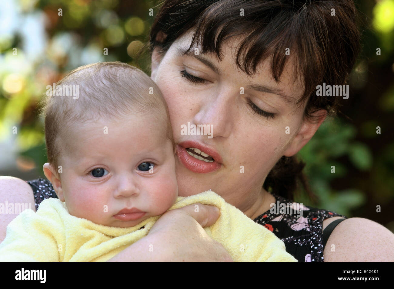Mature woman is having her first baby Stock Photo - Alamy