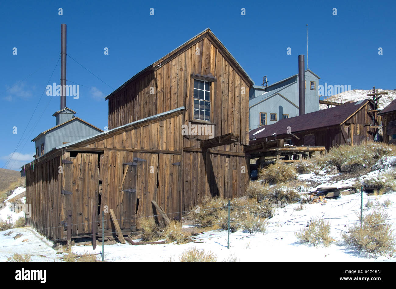 Bodie Ghost Town State Park in California is an old abandoned mining ...