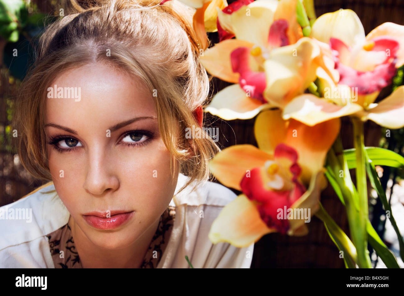 Melissa at the Balinesian Spa Retreat. Young blonde girl getting spa ...