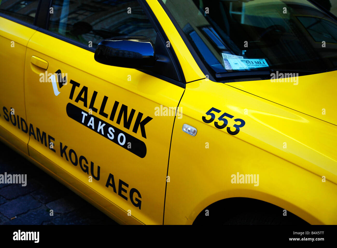 Tallinn taxi cab hi-res stock photography and images - Alamy