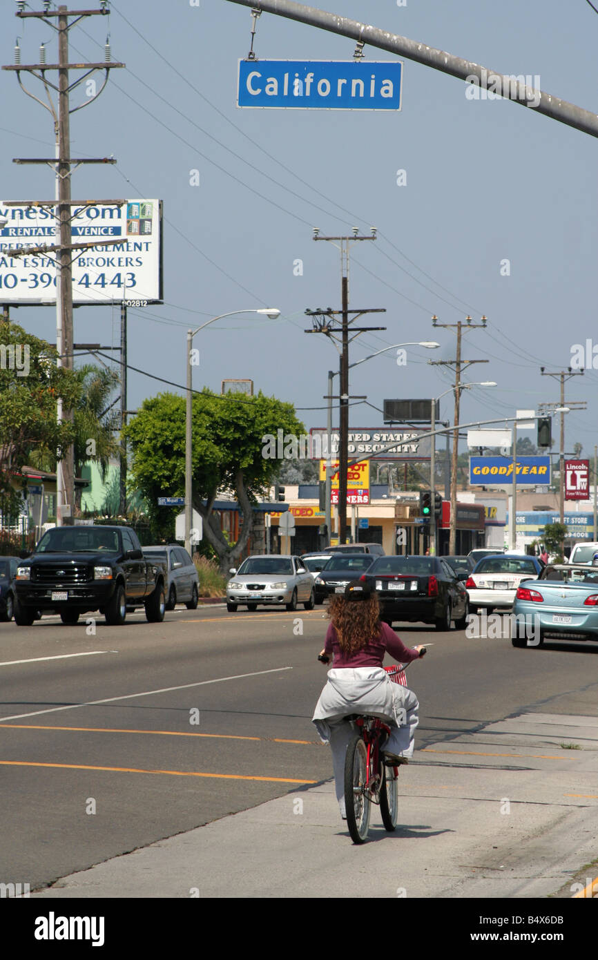 California usa cyclist bike hi-res stock photography and images - Alamy