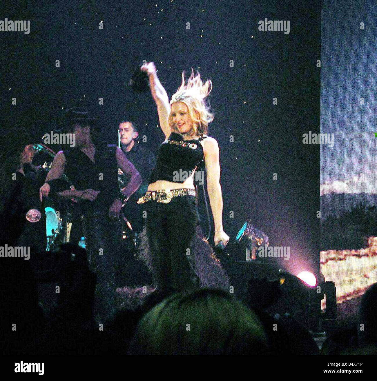 Madonna performing at the London Brixton Academy November 2000 Stock ...