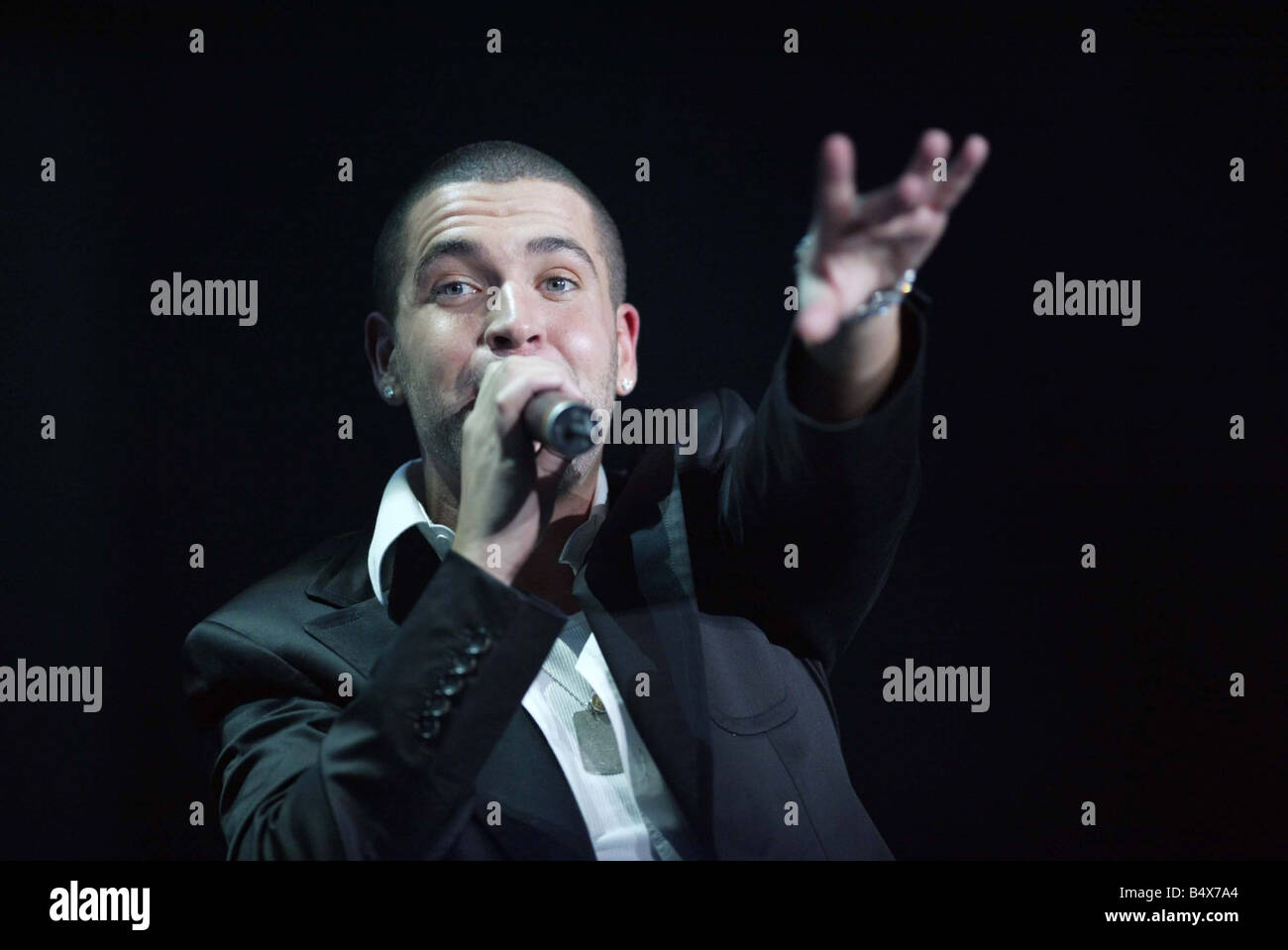 X Factor winner Shayne Ward at the X Factor concert in Manchester ...