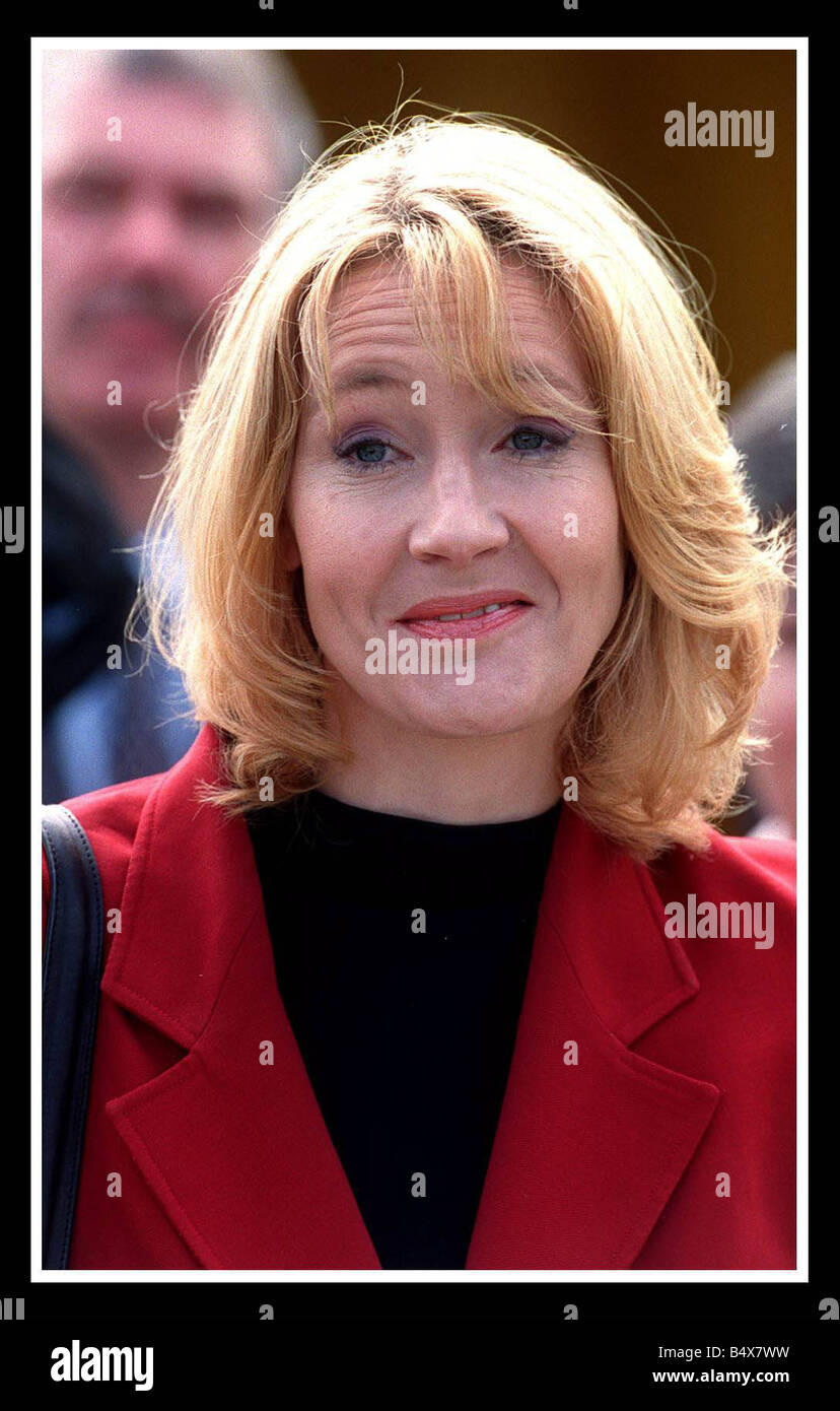JK Rowling author of the Harry Potter books July 2000 at Holyrood ...