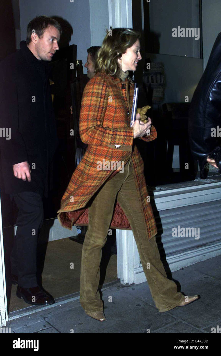 Madonna and husband Guy Ritchie in London January 2001 leaving shop in ...