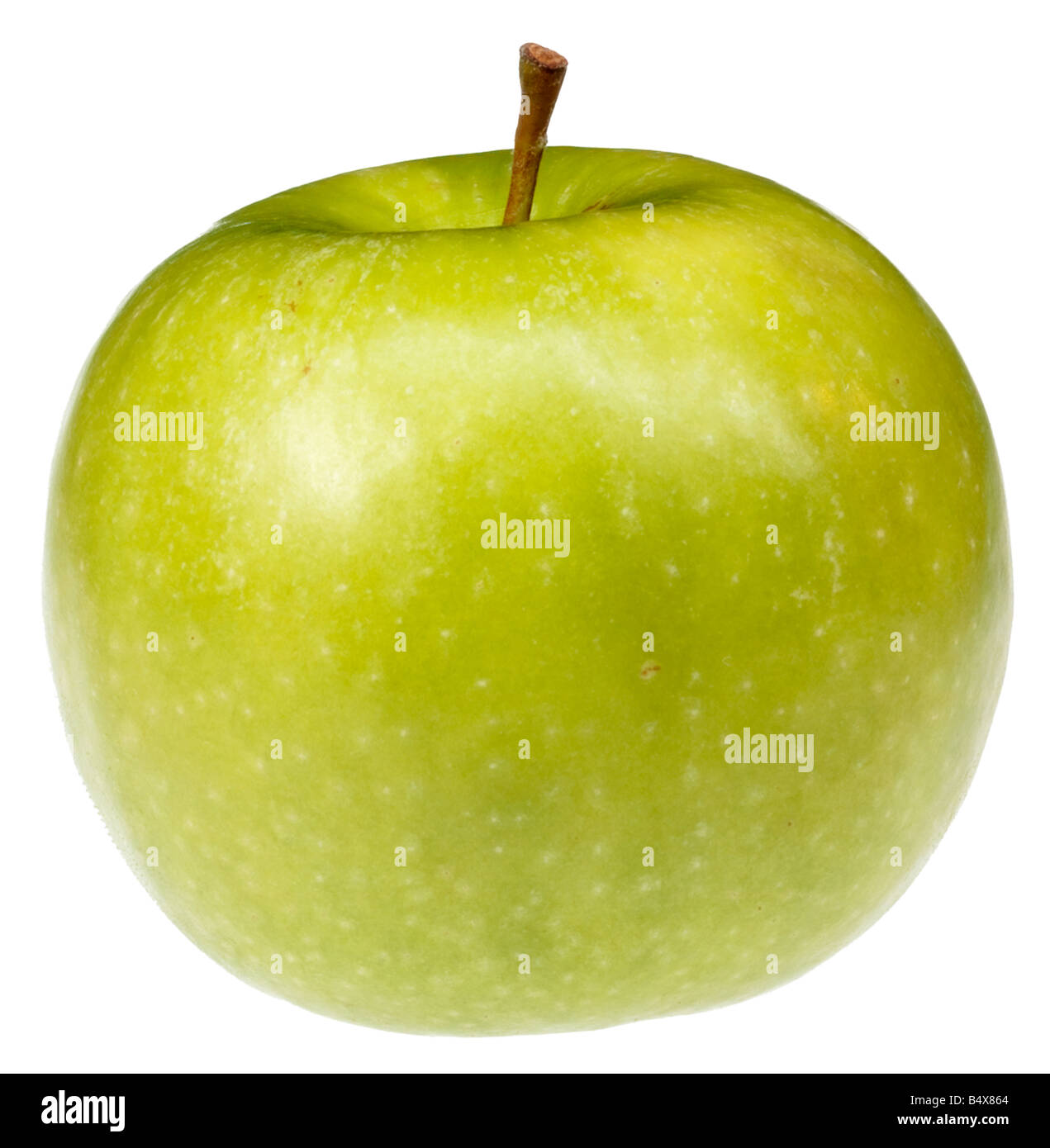 SINGLE GREEN APPLE Stock Photo - Alamy