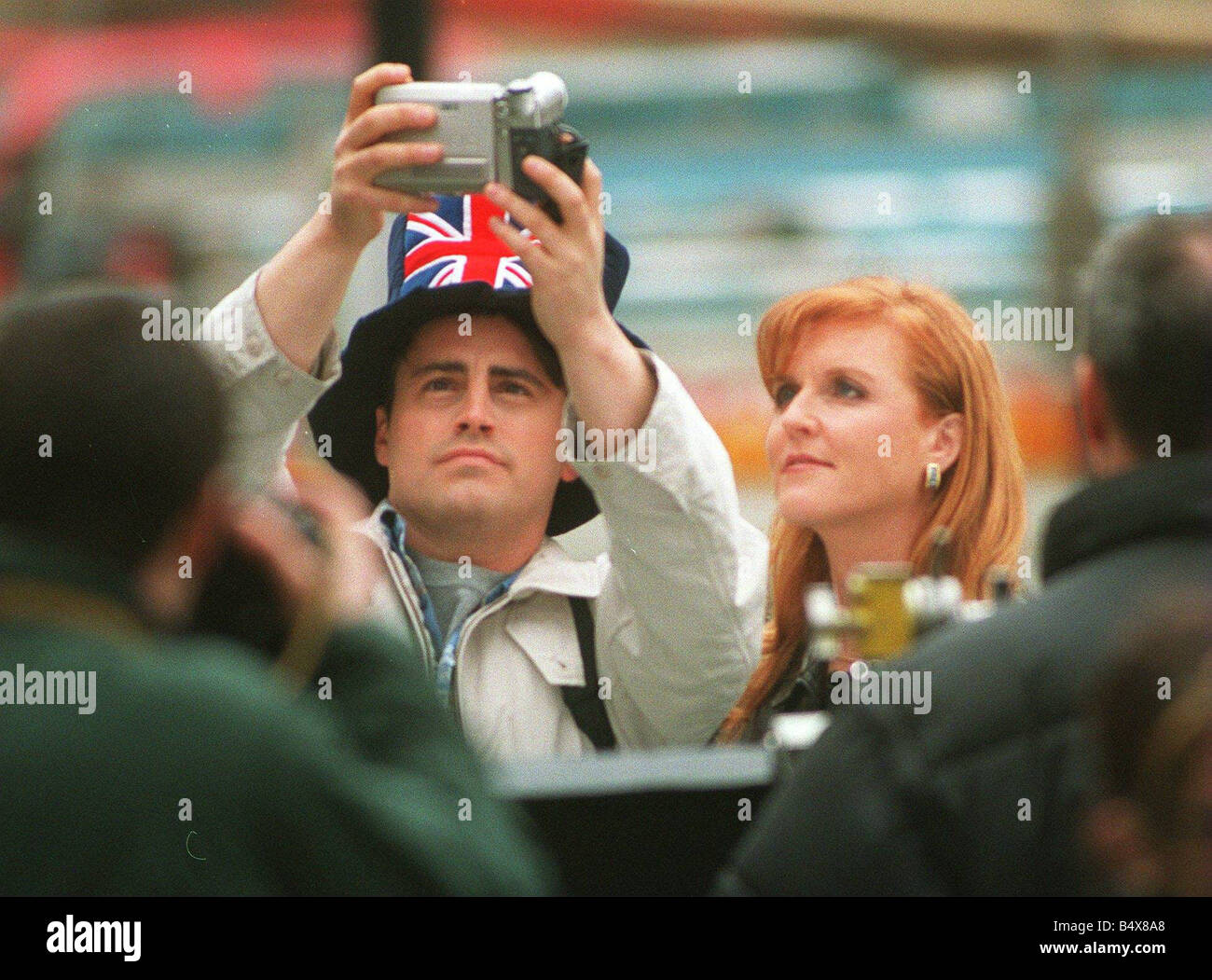 Friends filming in London March 1998 at Westminster Abbey Matt Le Blanc ...