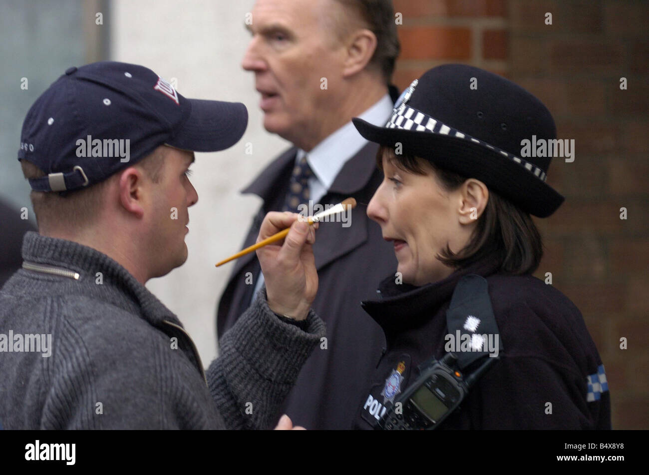Kacey Ainsworth on the TV set of Holby Blue 29th Jaunary 2007 Stock ...