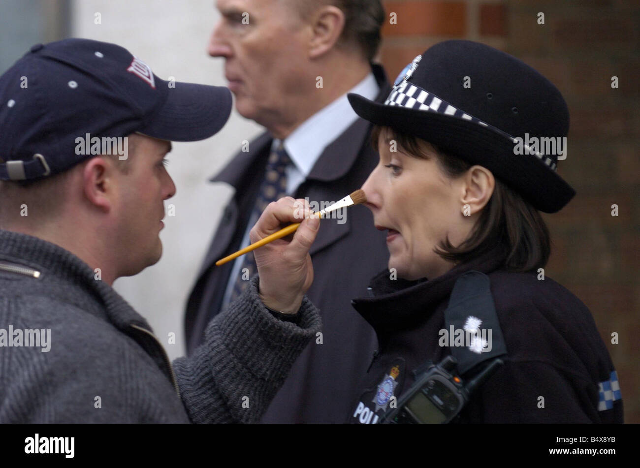 Kacey Ainsworth on the TV set of Holby Blue 29th Jaunary 2007 Stock ...