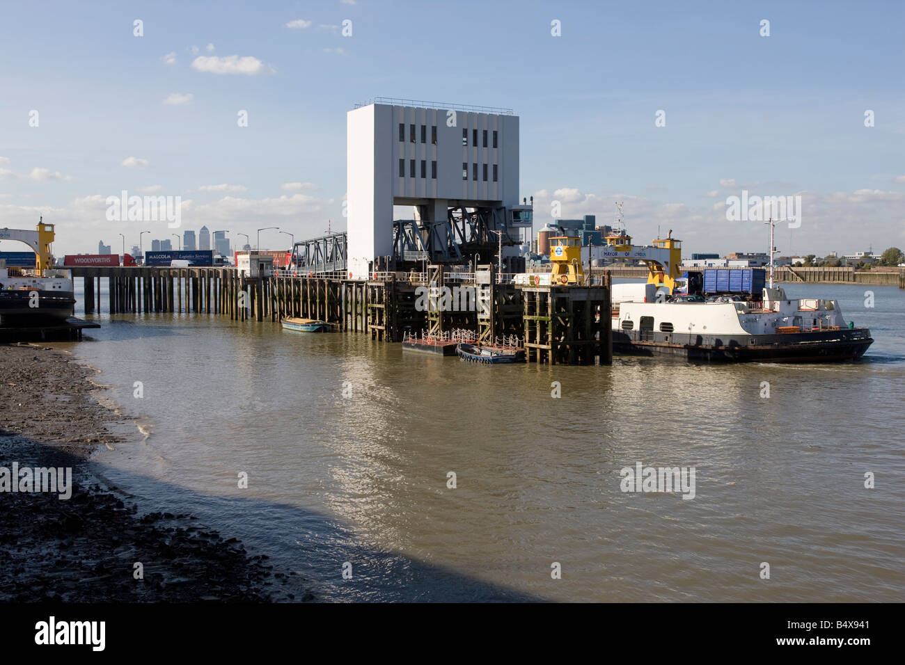 The Woolwich Ferry London Stock Photo - Alamy