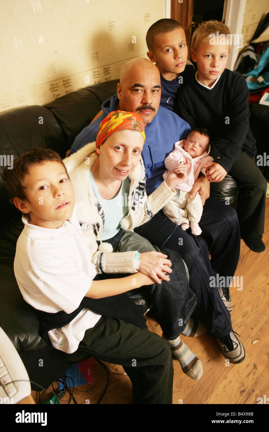 Sam Jackson pictured with her husband Ivan and children Brandon Connor ...