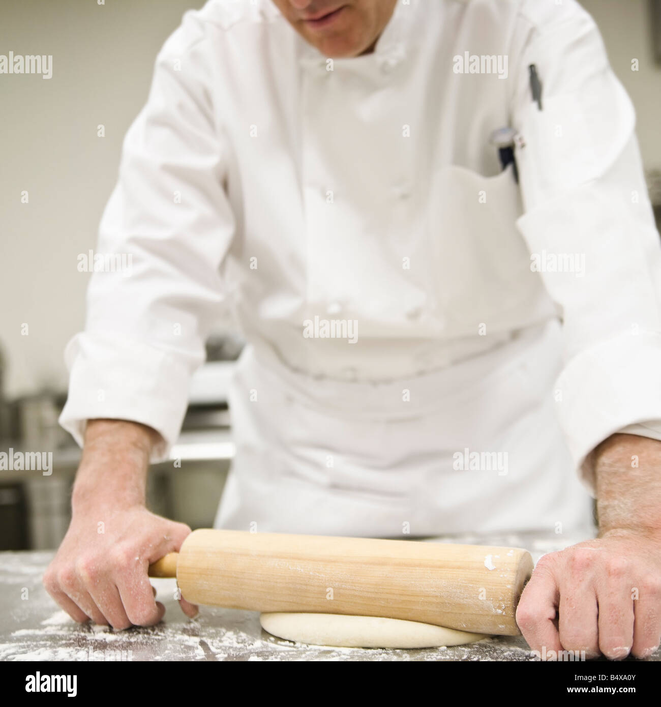 Baker holding rolling pin hi-res stock photography and images - Alamy