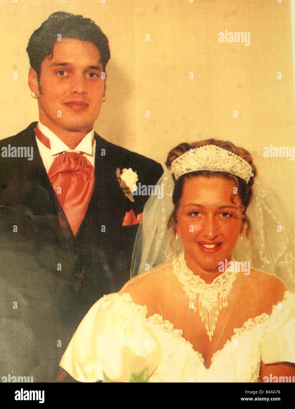 Sandra Hardwick son Stephen on wedding day to Tracey Stock Photo - Alamy