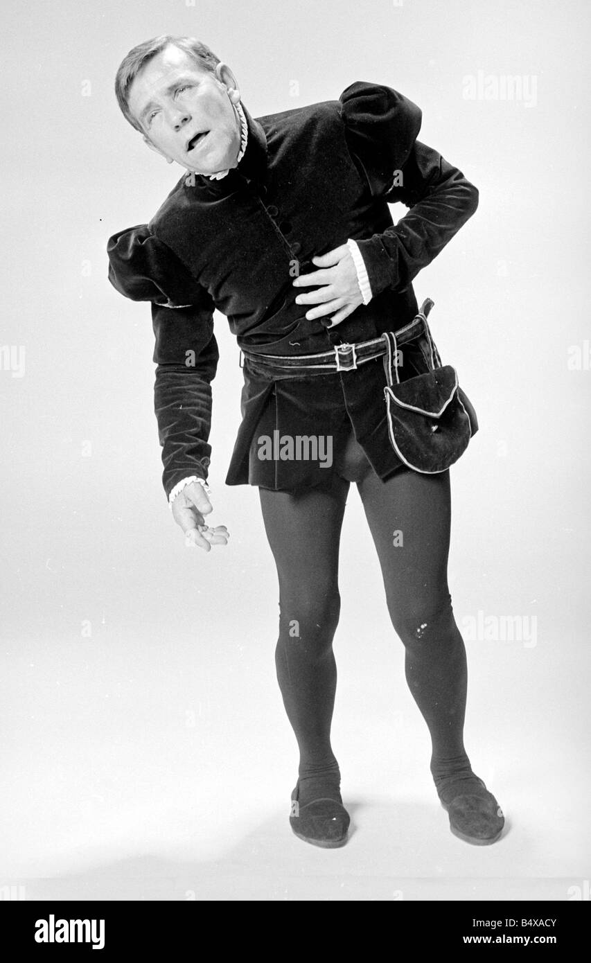 Actor comedian Norman Wisdom in Shakespearen costume , seen here as ...