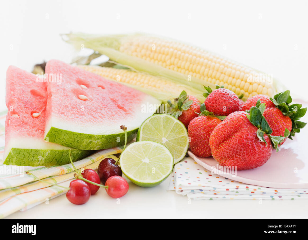 Assorted fresh fruits and vegetables Stock Photo - Alamy