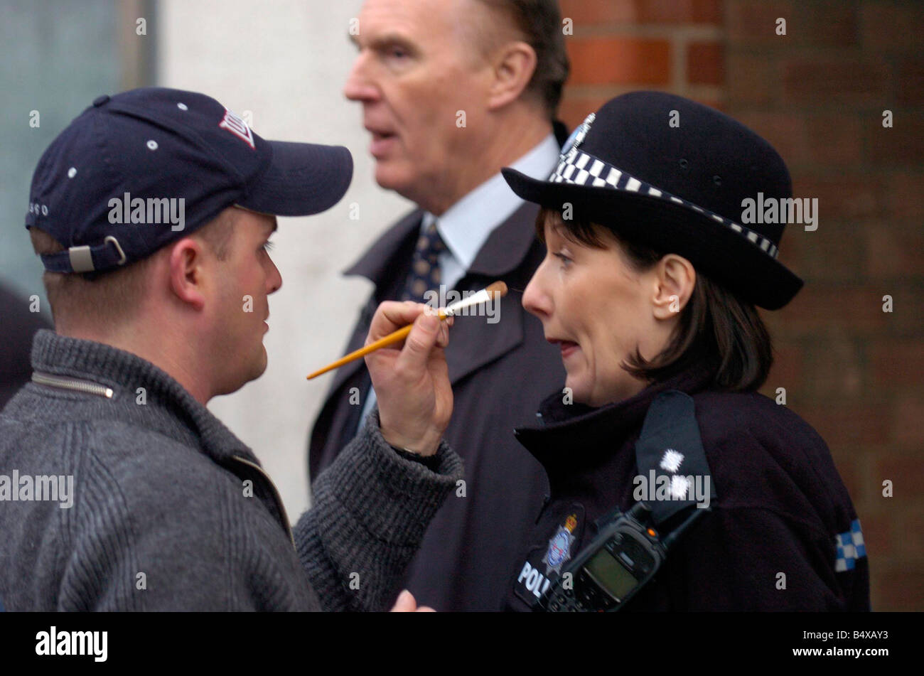 Kacey Ainsworth on the set of Holby Blue. 28th January 2007 Stock Photo ...