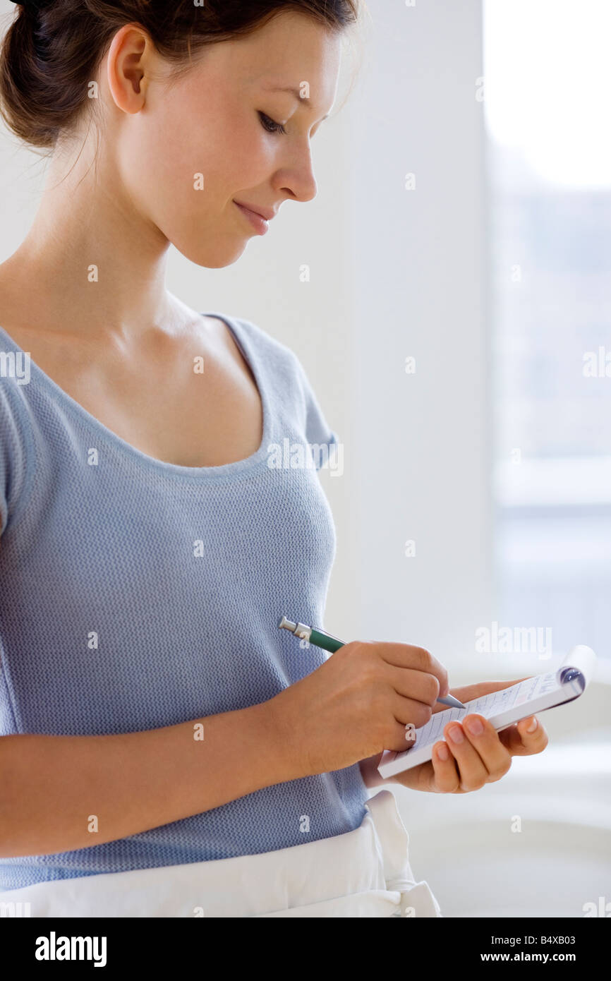 Young waitress taking order Stock Photo - Alamy