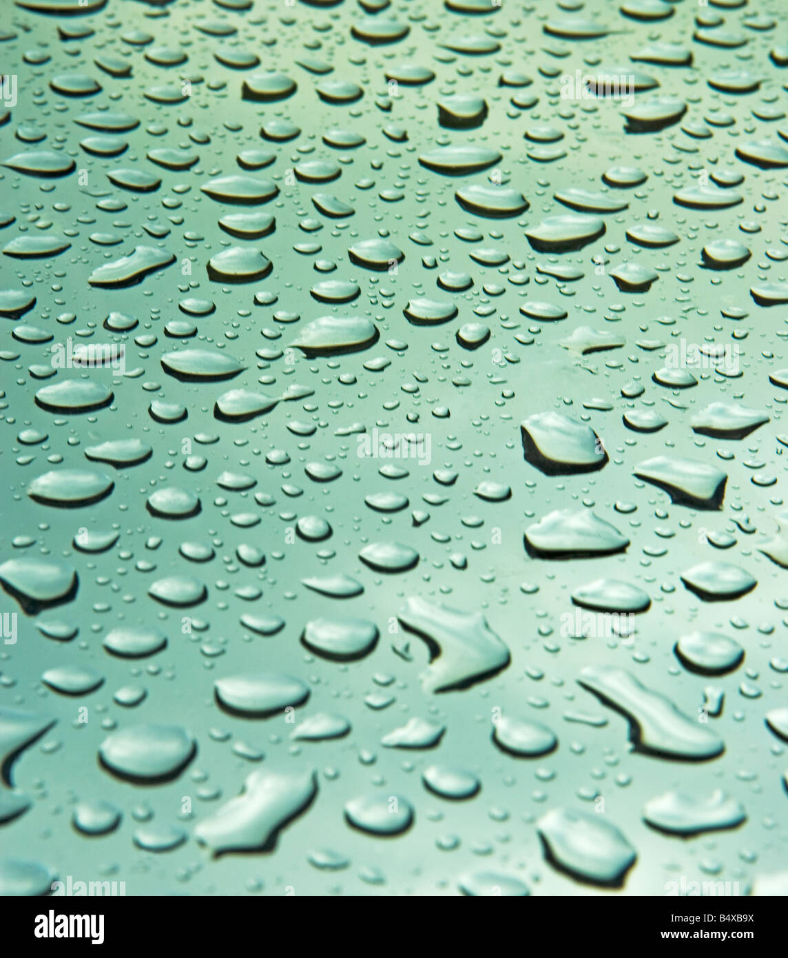 Close up of water droplets on glass Stock Photo - Alamy