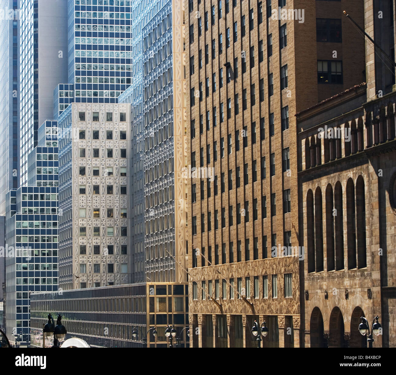 Architectural diverse highrise buildings Stock Photo - Alamy