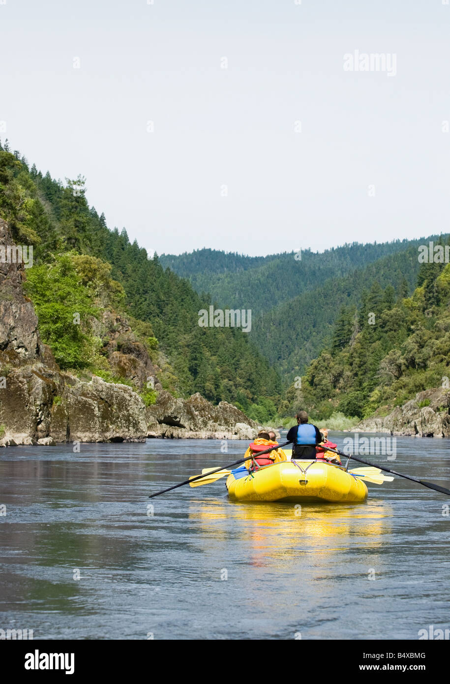 Group whitewater rafting Stock Photo - Alamy