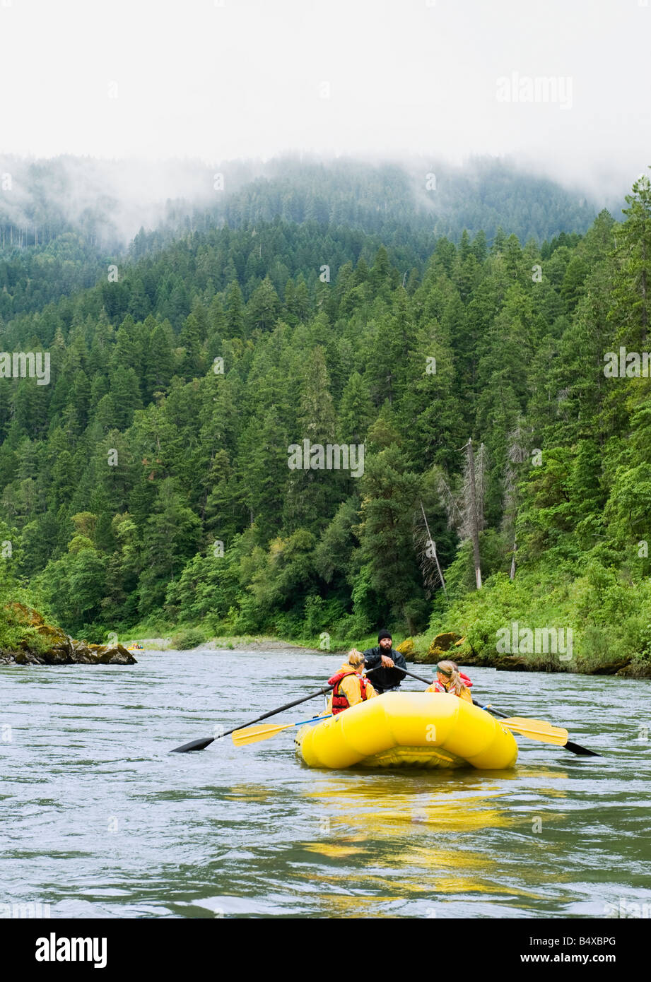 Group whitewater rafting Stock Photo - Alamy