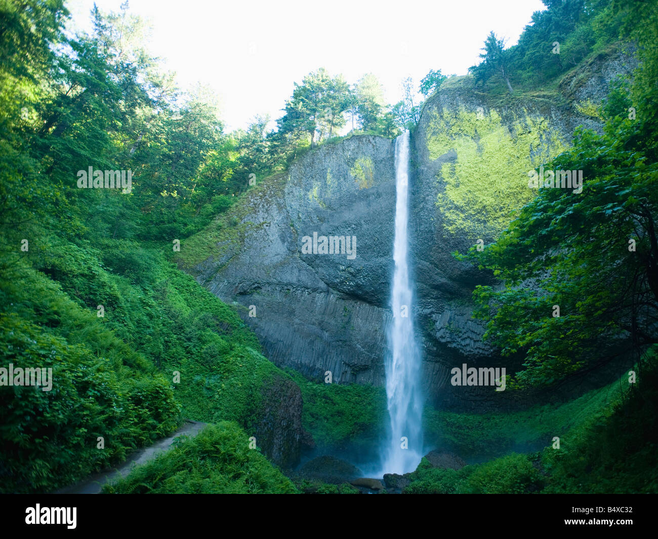 Lush oregon waterfall hi-res stock photography and images - Alamy