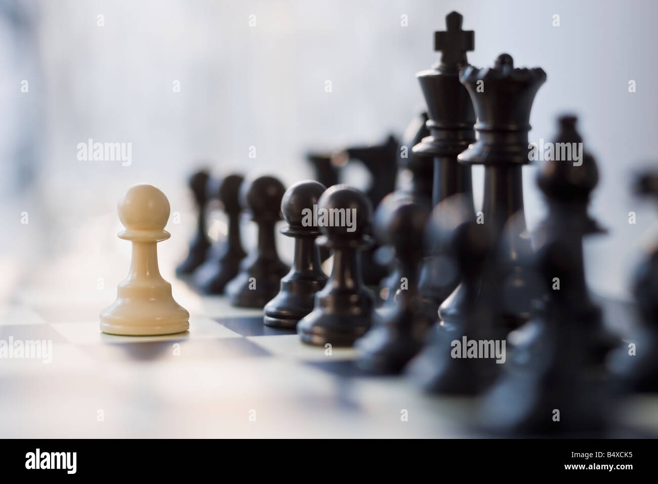 Close up of chess pieces Stock Photo - Alamy
