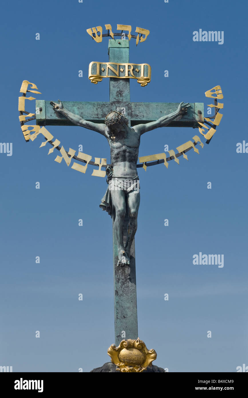 Low angle view of crucifix Stock Photo - Alamy