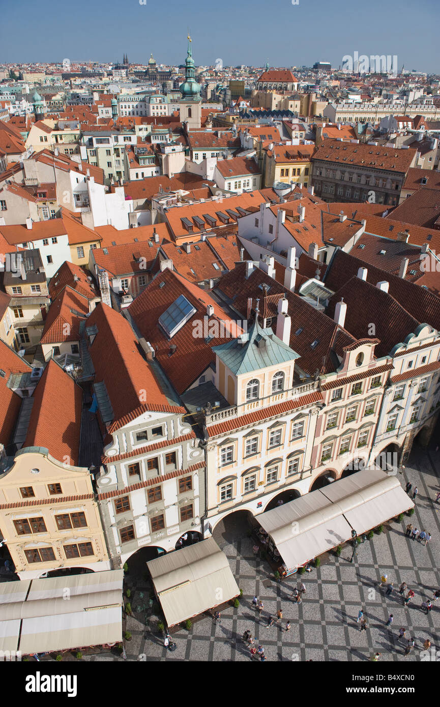 High angle rooftop city hi-res stock photography and images - Alamy