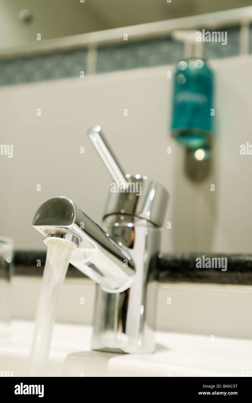Chrome mixer tap Stock Photo - Alamy