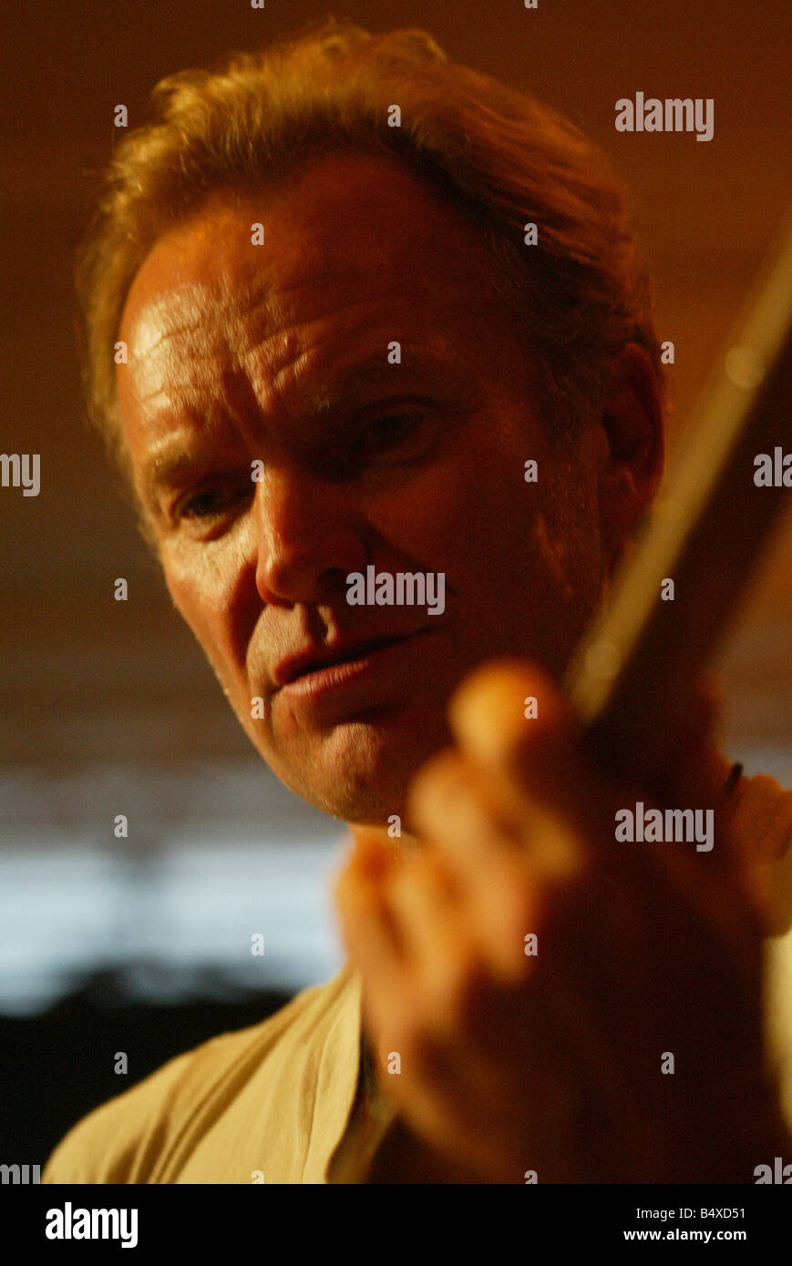Sting performing at the John Marley Centre Newcastle Stock Photo - Alamy