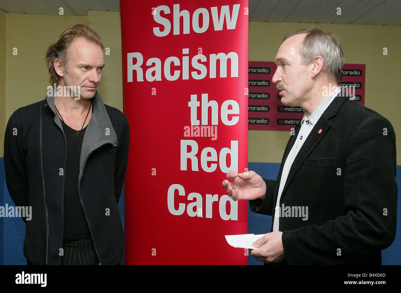 Don Cowper from Show Racism the Red Card thanks Sting for all his ...