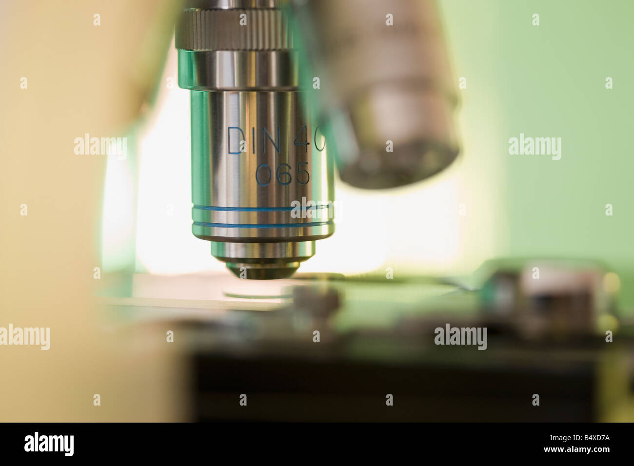 Close up of microscope Stock Photo - Alamy