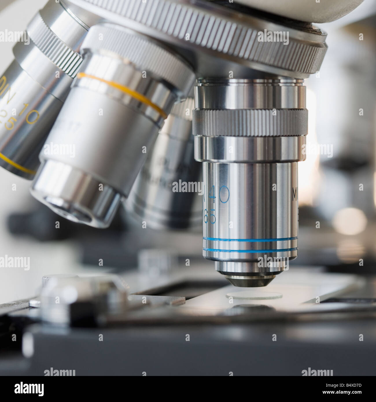 Close up of microscope Stock Photo - Alamy