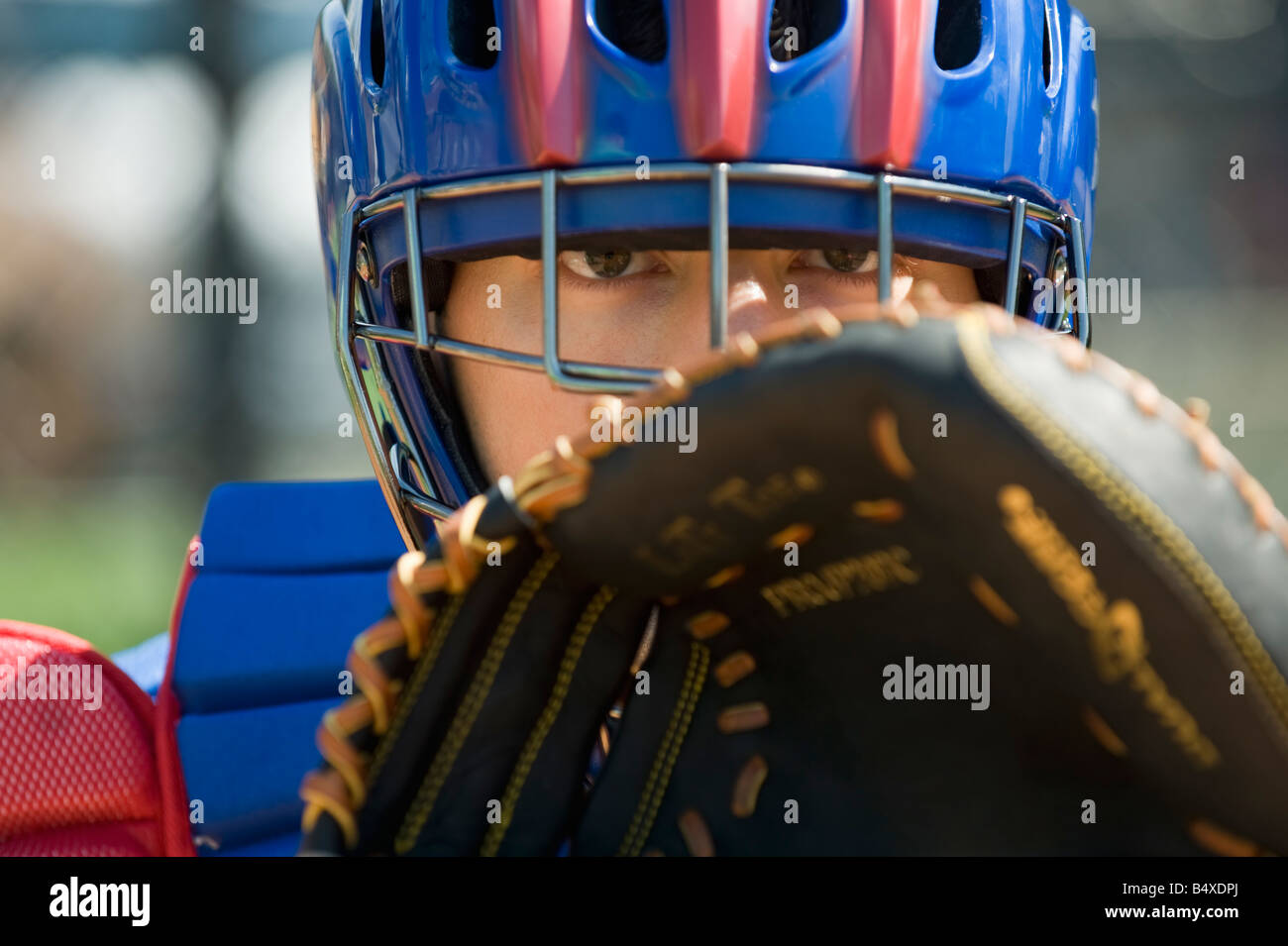 Baseball catcher front hi-res stock photography and images - Alamy