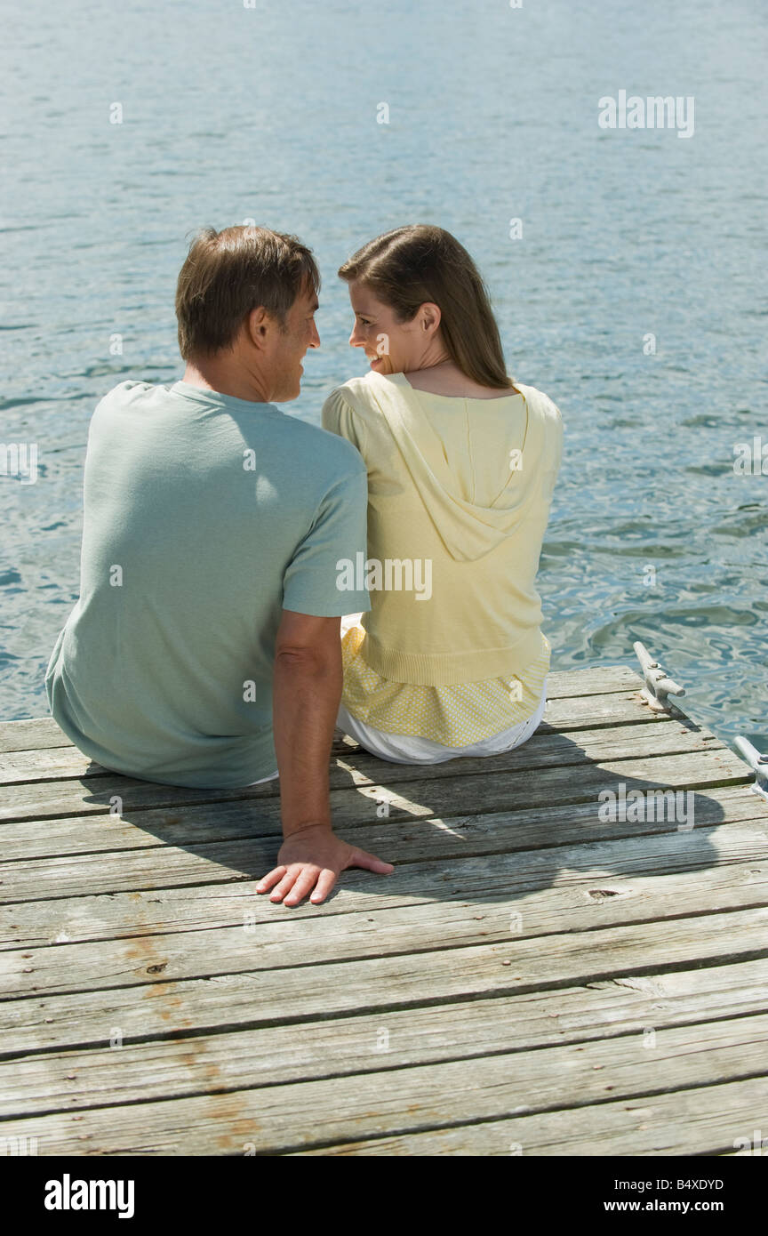 Man Sitting On Dock High Resolution Stock Photography and Images - Alamy