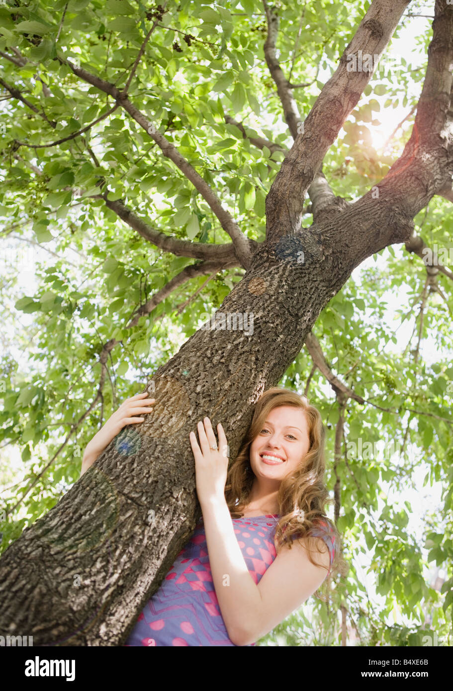Young caring woman hugging hi-res stock photography and images - Alamy