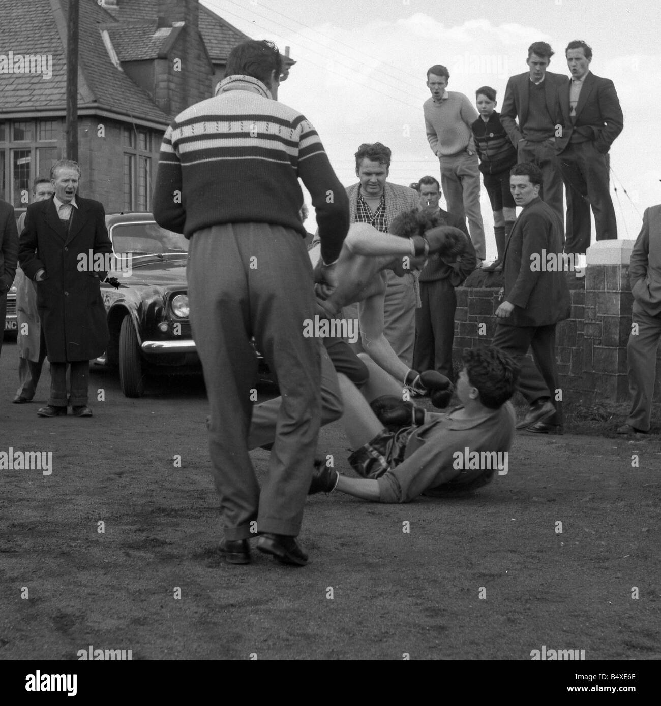 Prize fights with a stake of a ú100 stage outside a lonely West ...