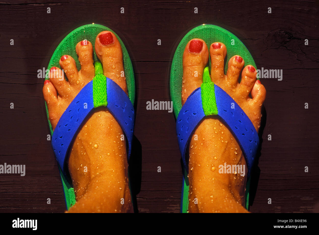 Painted toes sandals hi-res stock photography and images - Alamy