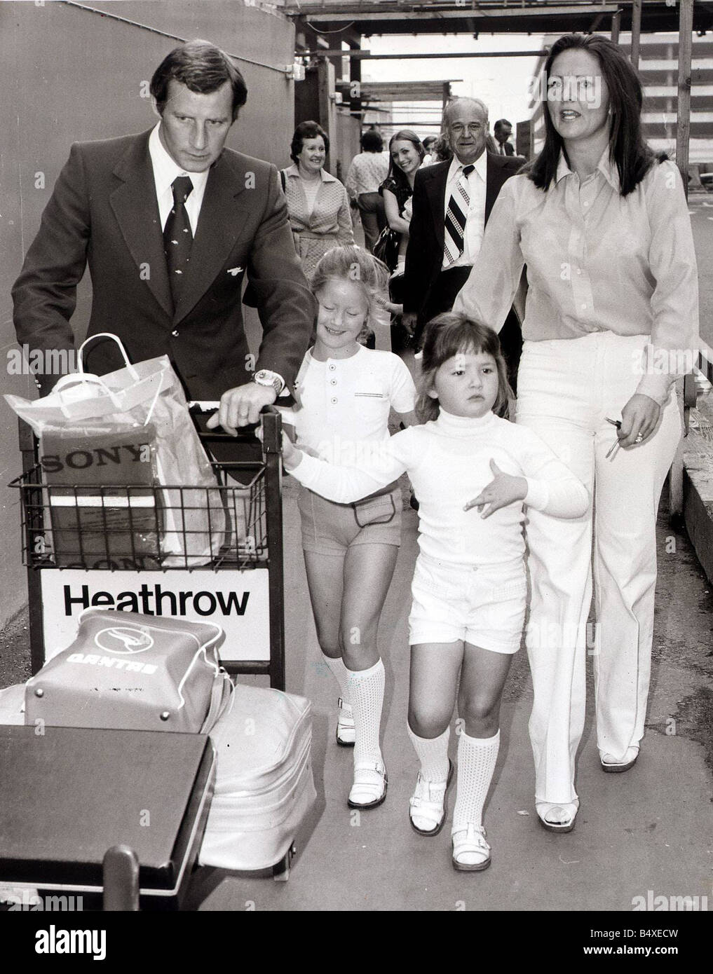 Terry Neil July 1977 Arsenal FC manager and other members of the club ...