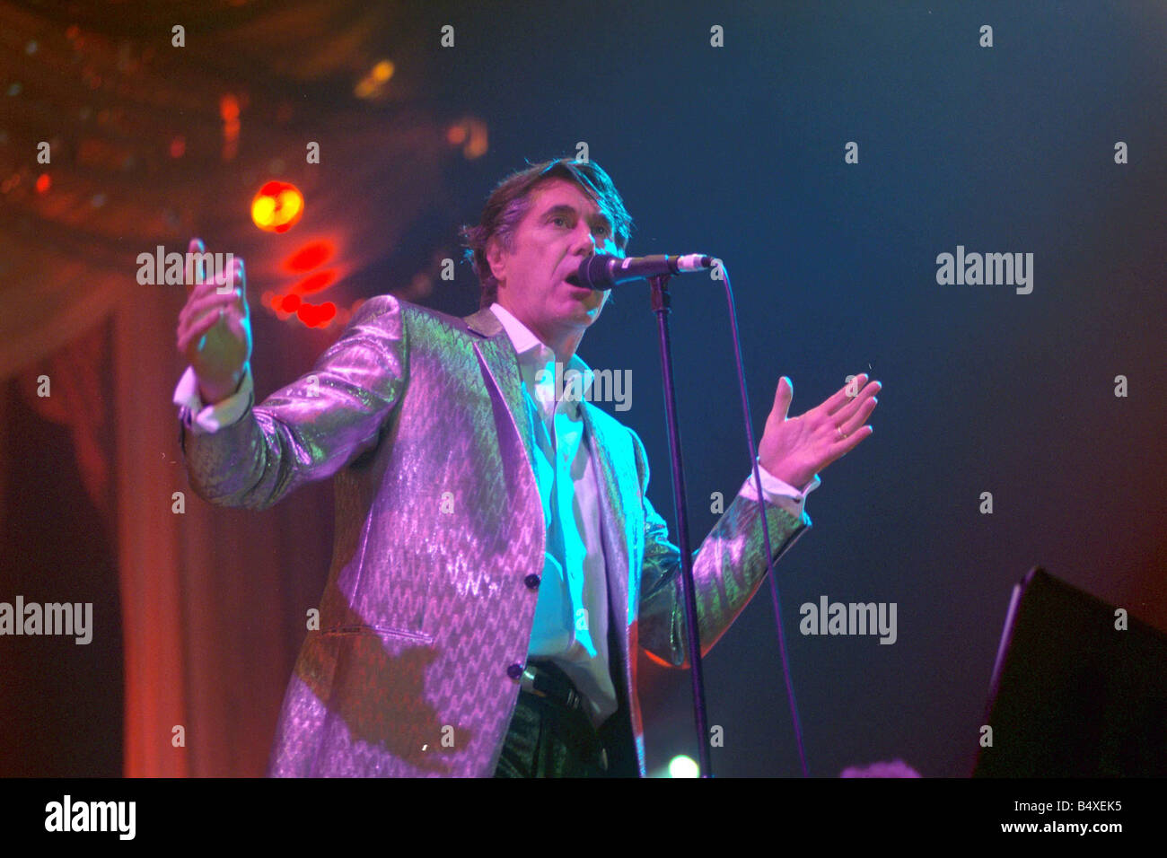 Roxy Music at the Newcastle Telewest Arena Bryan Ferry pictured 12 06 ...