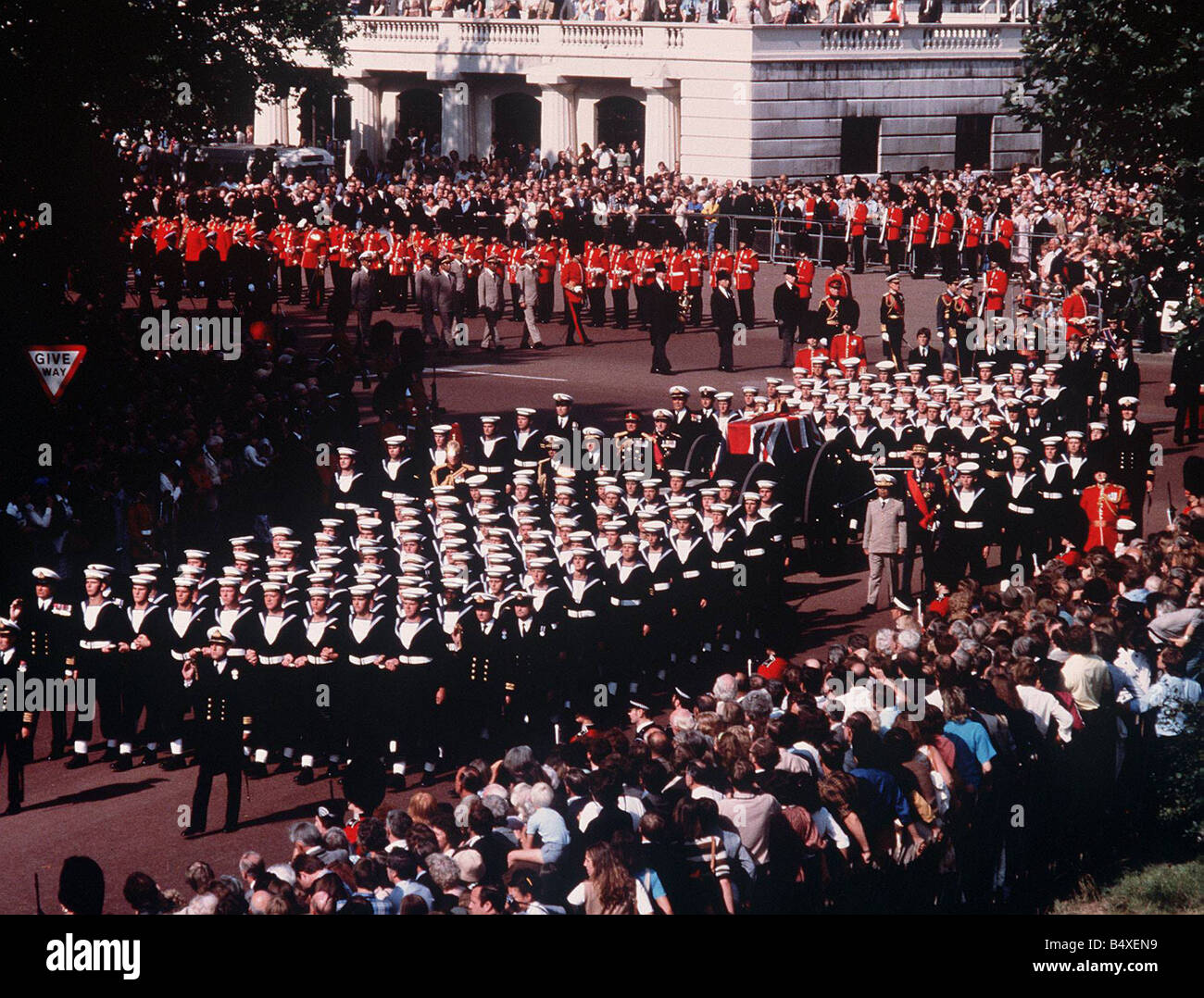 Funeral of Earl Mountbatten the uncle of Queen Elizabeth N A UK Stock ...