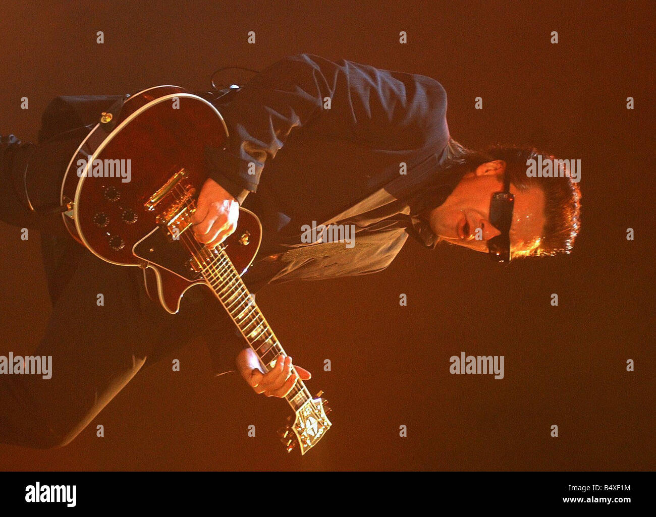 Andy Taylor Tyneside born guitarist of pop group Duran Duran in concert ...